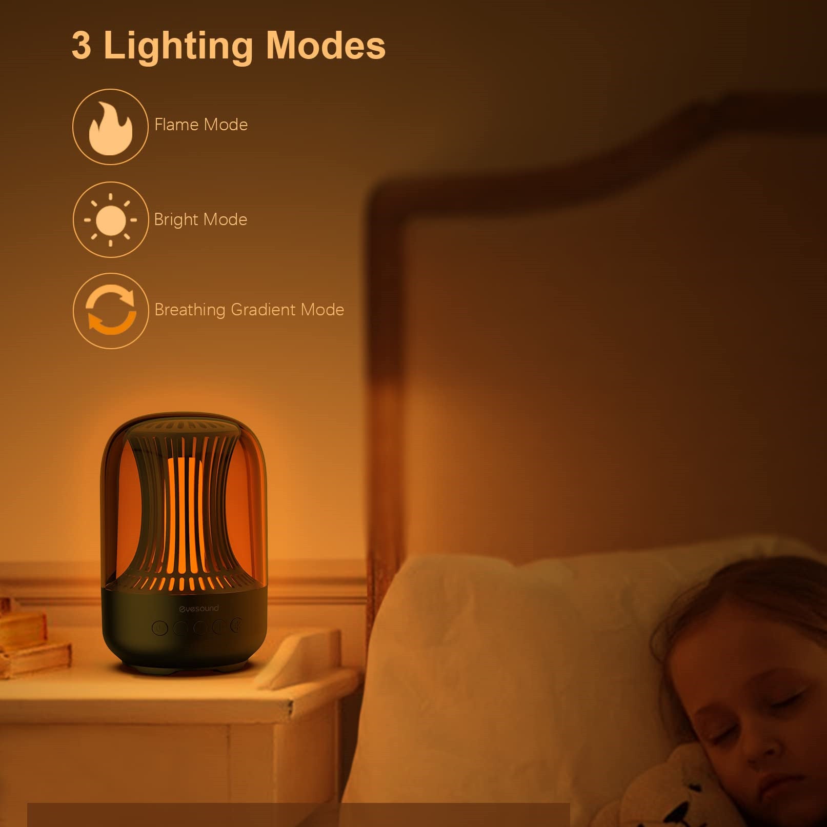 New Smart LED Colorful Bluetooth Speaker Atmosphere Flame Light – New ...